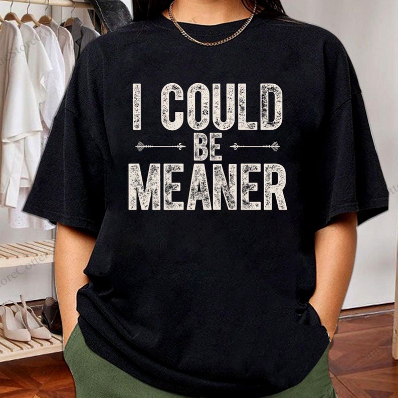 I Could Be Meaner Png- Spicy Attitude Png - Perfect Gift for Nice ...