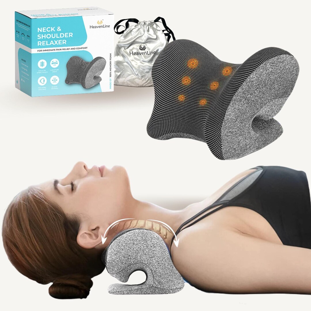 Neck Stretcher and Shoulder Relaxer for Tension & Tightness, Cervical ...