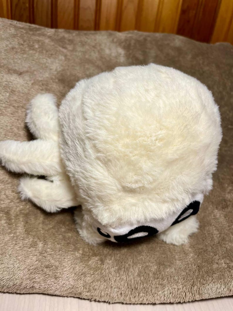 Jumping Spider Plush Toy – White Stuffed Animal Spider, Soft Anime ...