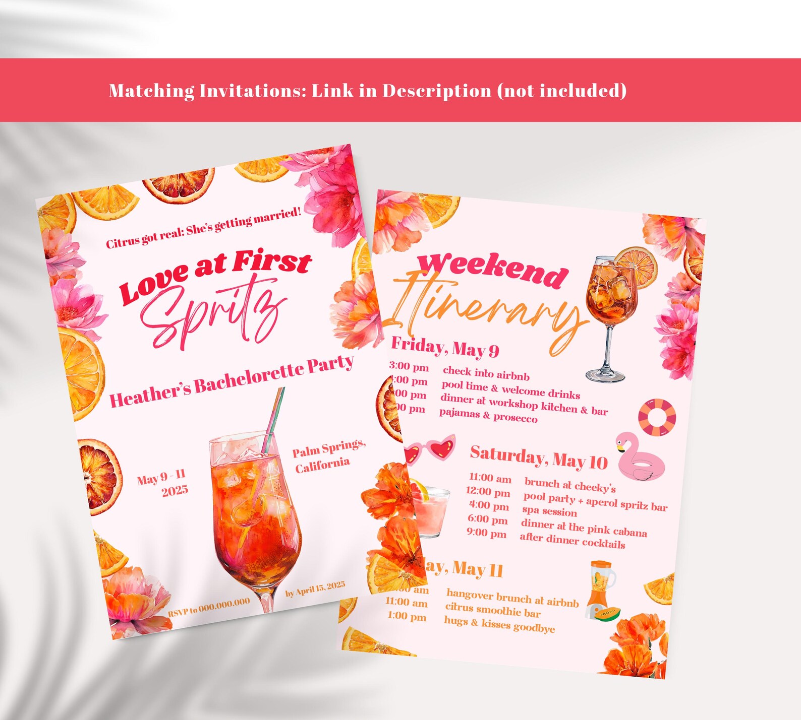 Spritz Bar Station, Aperol Limoncello Hugo Spritz Customizable Bar Sign ...