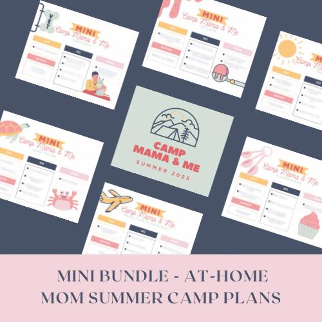 Mini Camp Bundle | 8 Themed Mini Summer Camp Plans | Digital PDF | At ...