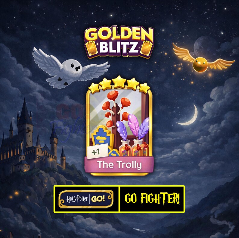 THE TROLLY 5 Stars Sticker Golden Blitz - Etsy