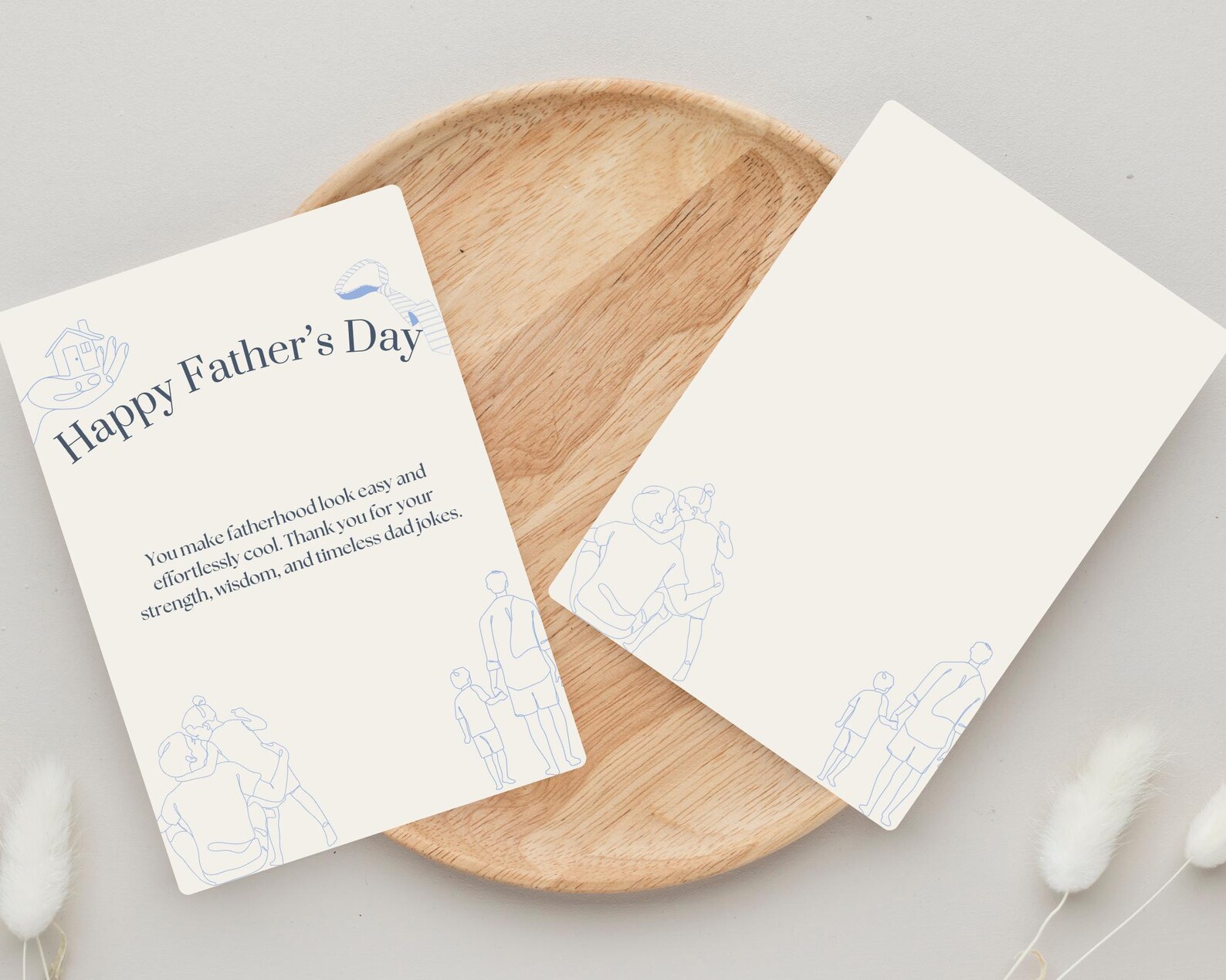 Editable Father’s Day Card | Printable Canva Template | Father’s Day ...