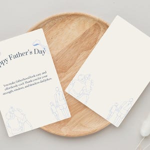 Editable Father’s Day Card | Printable Canva Template | Father’s Day ...