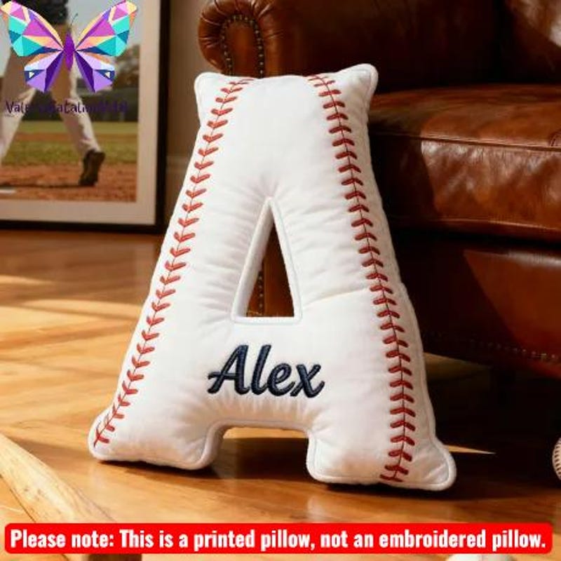 Letter Pillow Baseball - Etsy