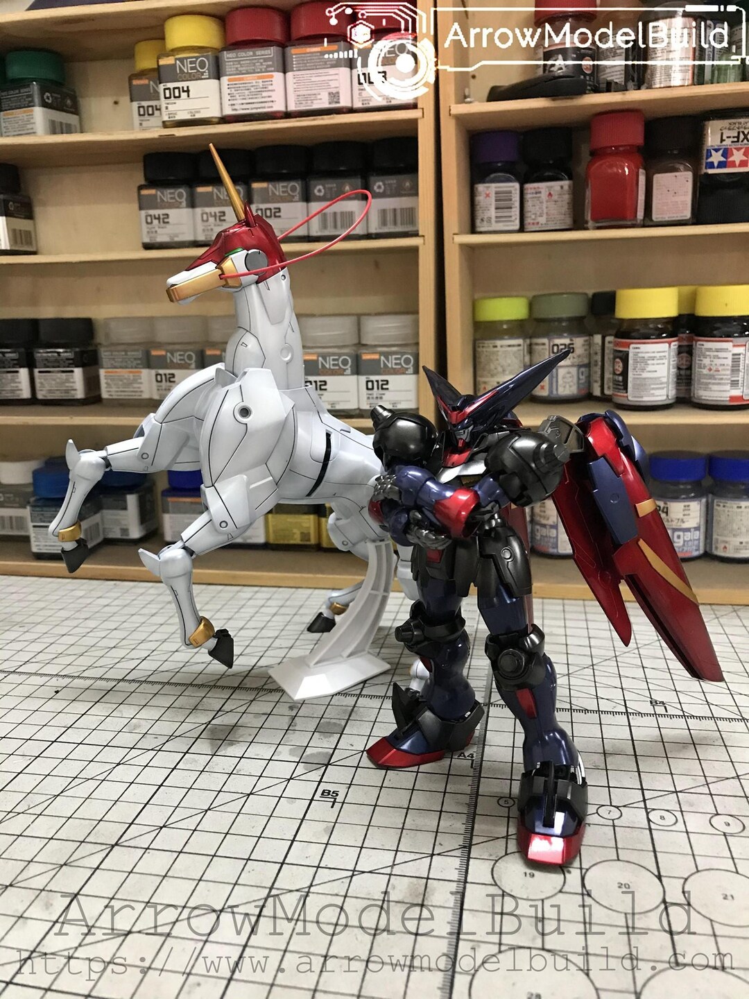 Aeromodelbuild Grand Master Gundam With Fuunsaiki Built & Painted HG 1/ ...