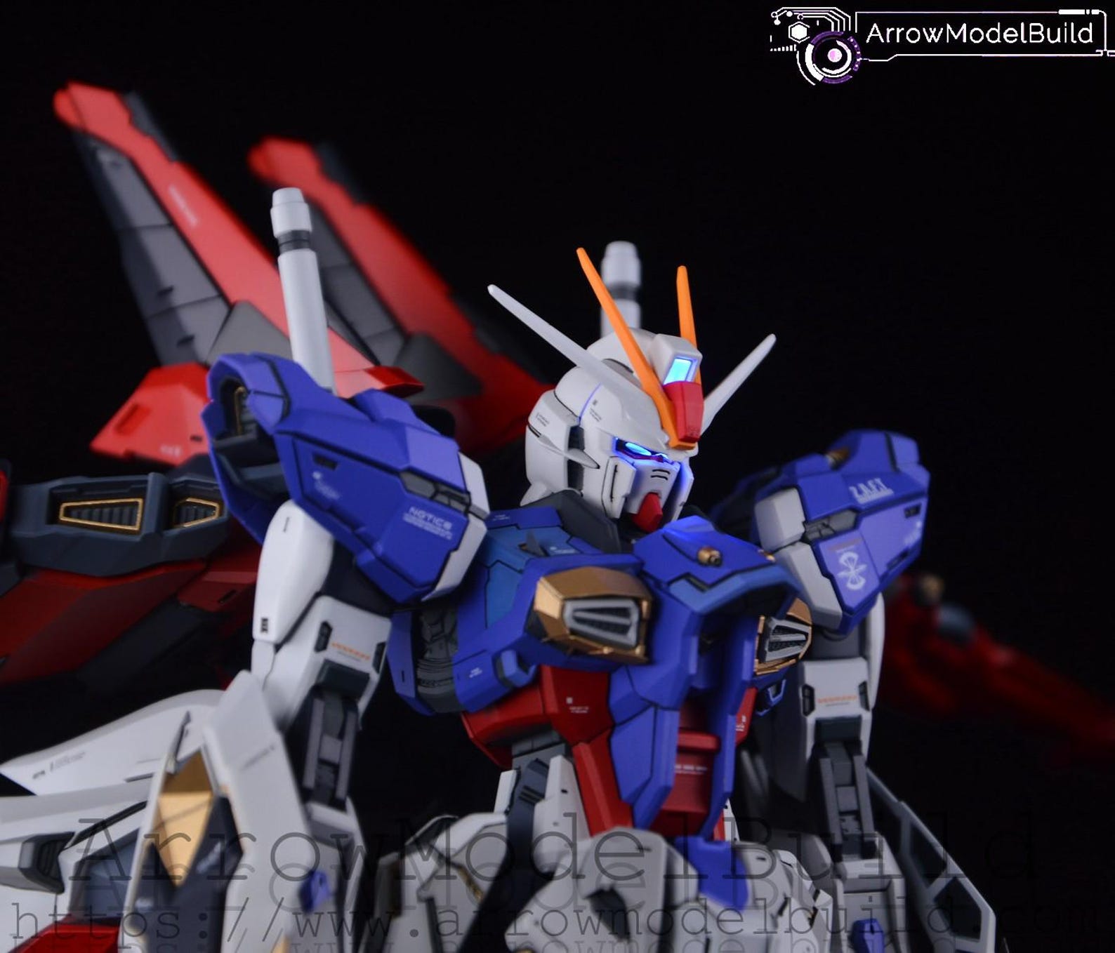 Aeromodelbuild Force Impulse Gundam (2.0) With LED and Pilot Built ...