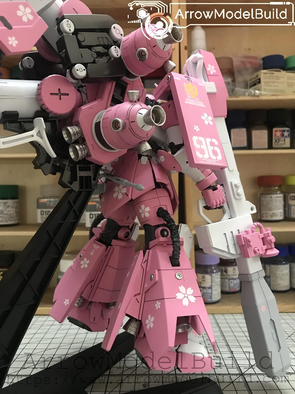Aeromodelbuild Psycho Zaku (custom Pink) Built & Painted MG 1/100 Model ...