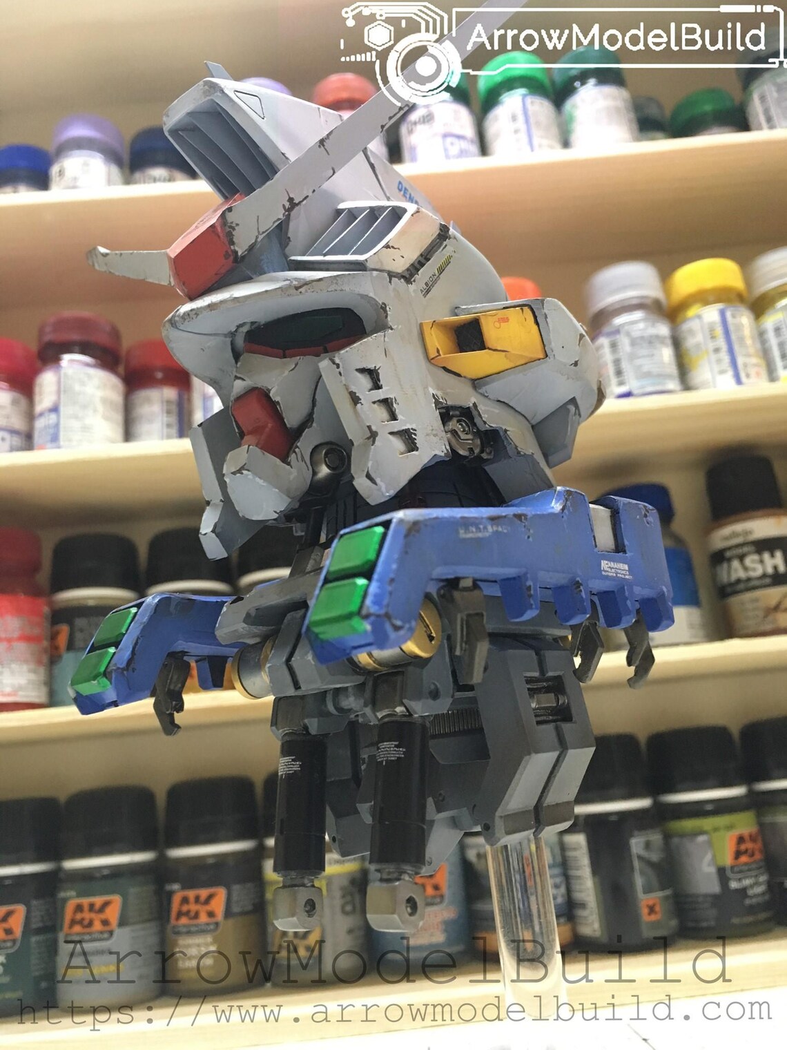 Aeromodelbuild GP02 Gundam Head Built & Painted 1/35 Model Kit - Etsy