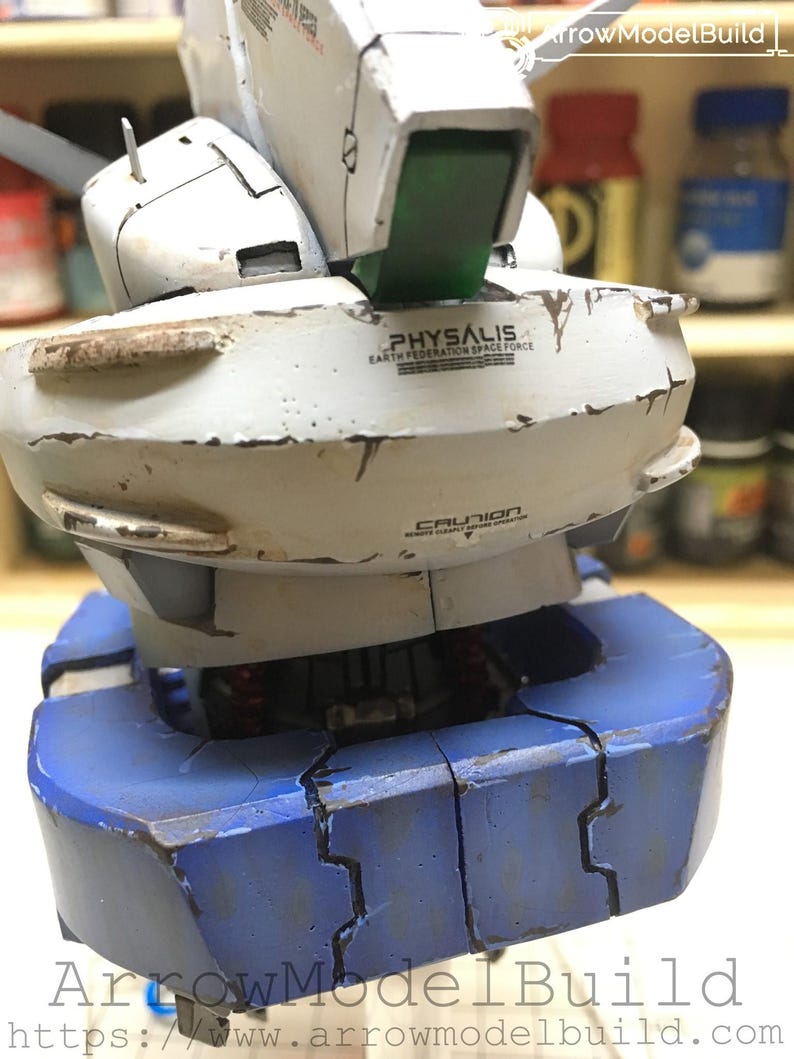 Aeromodelbuild GP02 Gundam Head (battle Damaged Version) Built ...