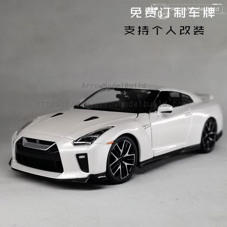 Aeromodelbuild Nissan GTR R35 Custom Color (pearl White Original) Built ...