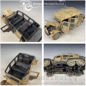 Aeromodelbuild Krupp Protze Kfz.19 Radio Command Car Built & Painted 1/ ...