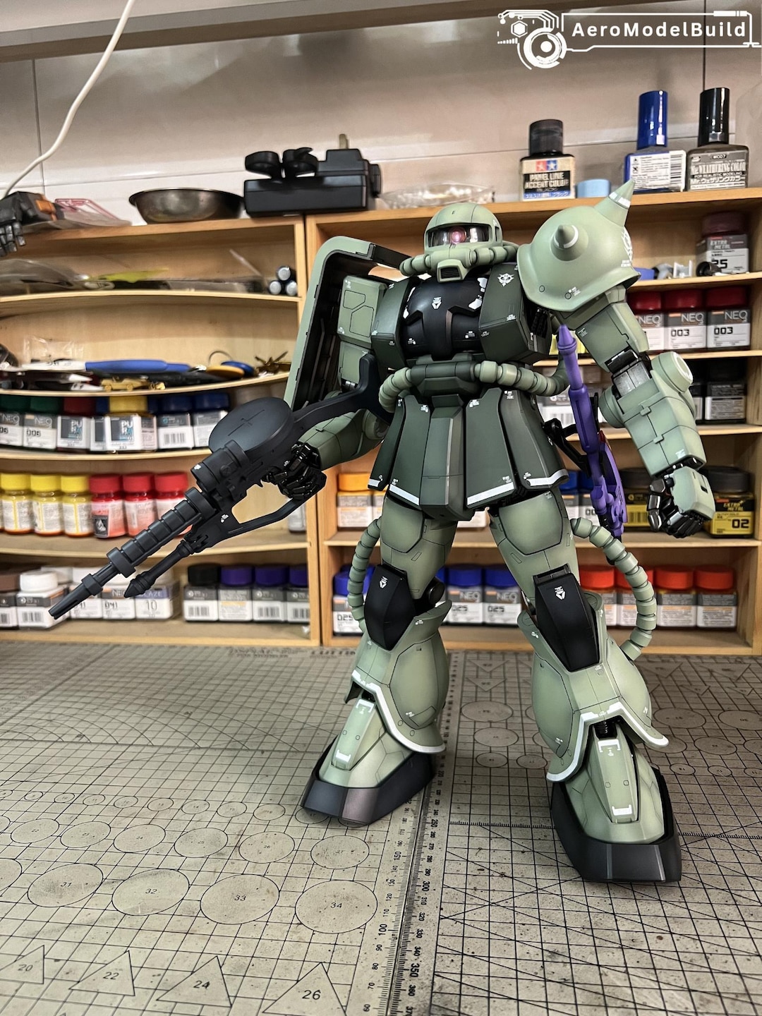 Aeromodelbuild Zaku Built & Painted PG 1/60 Model Kit - Etsy UK