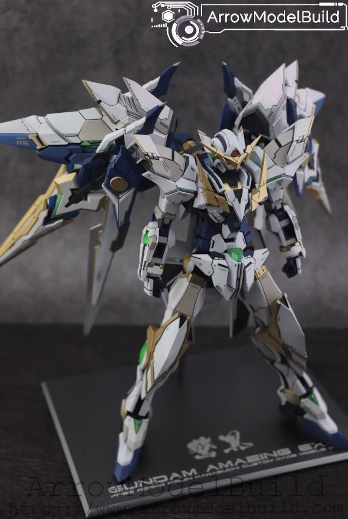 Aeromodelbuild Amazing Exia Gundam (custom White) Built & Painted MG 1/ ...