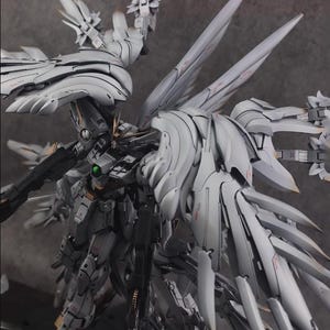 Aeromodelbuild Wing Gundam White Snow Built & Painted 1/100 Model Kit ...