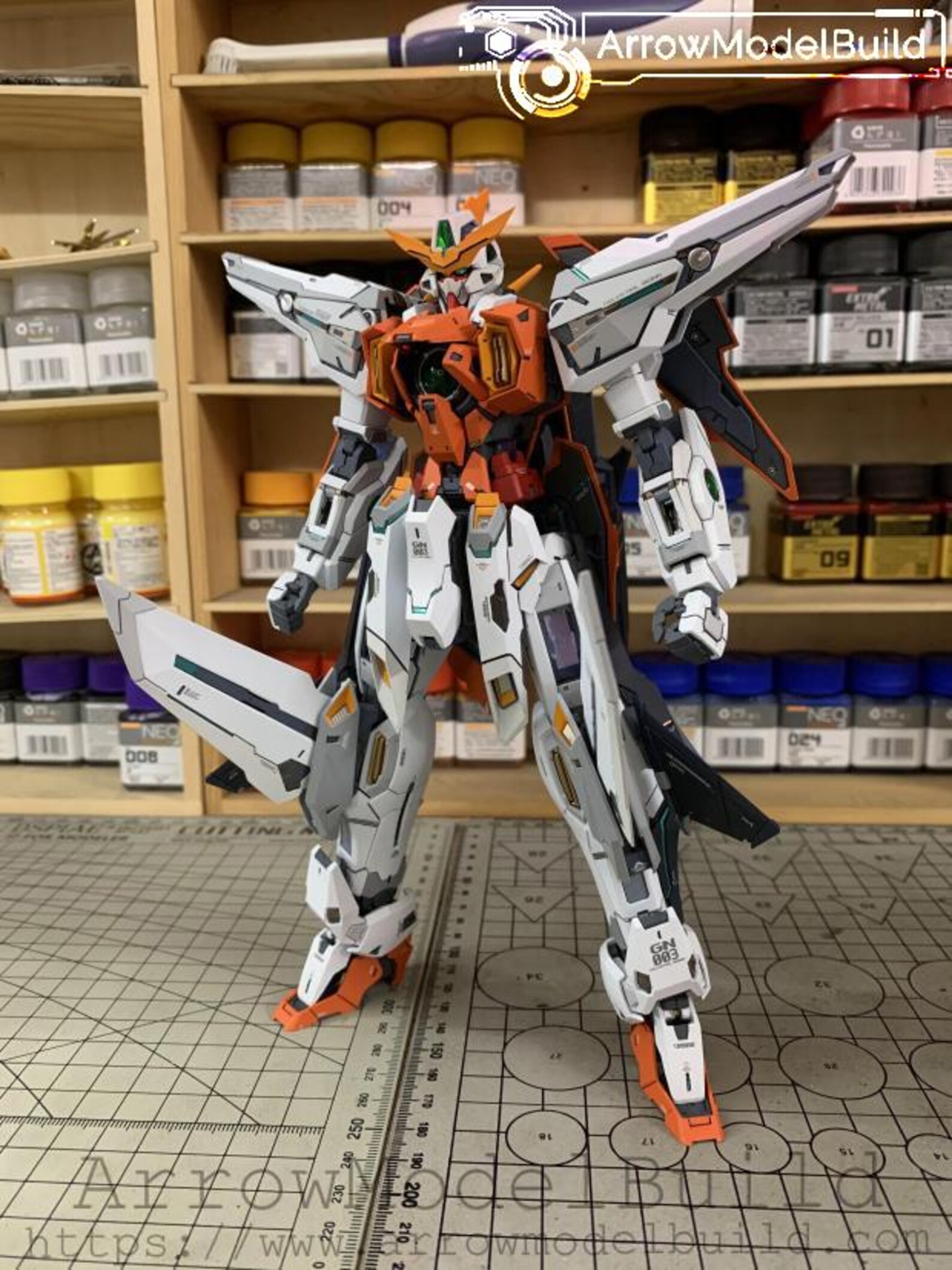 Aeromodelbuild Kyrios Gundam Special Detail Built & Painted 1/100 Resin ...