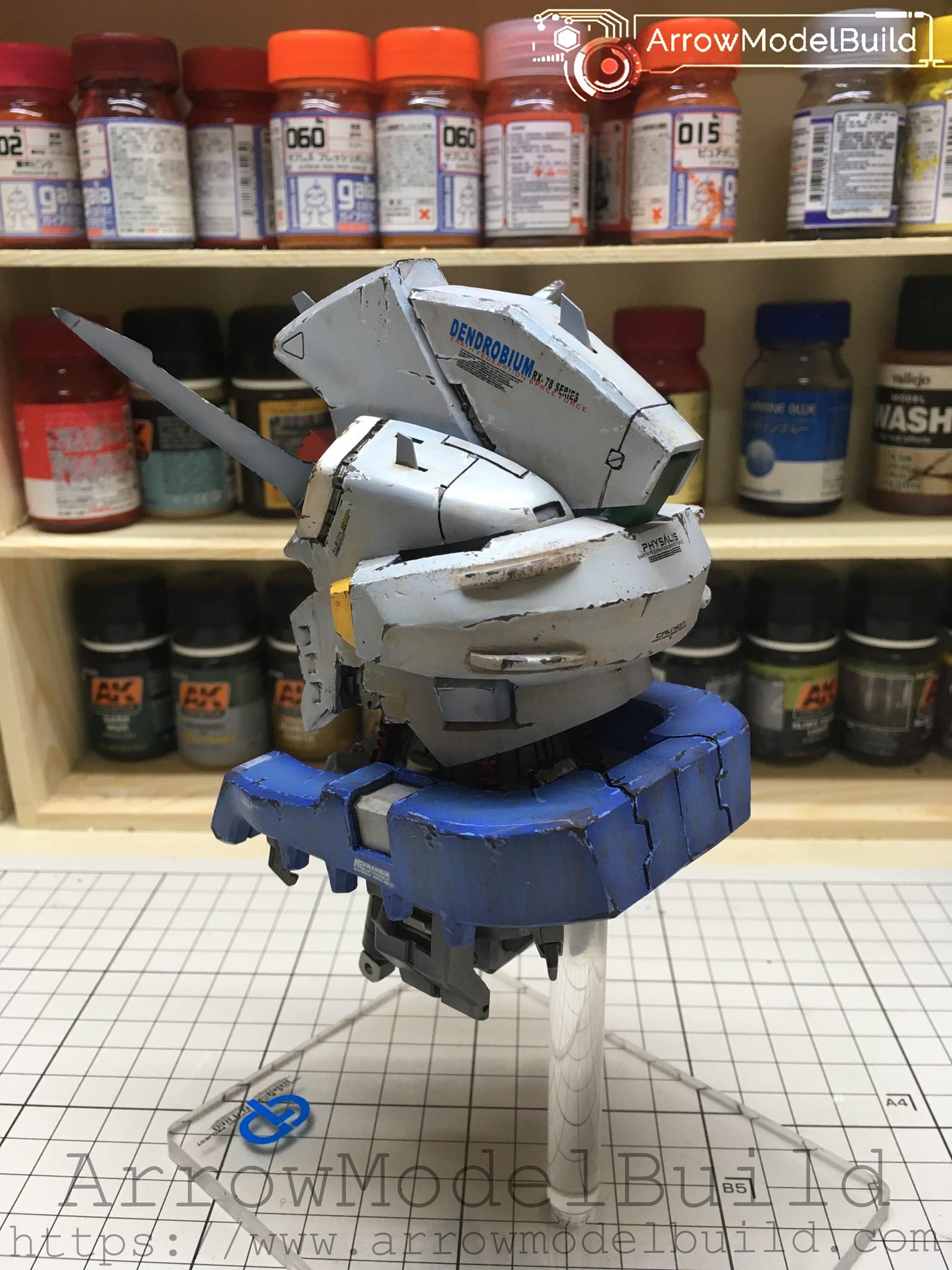 Aeromodelbuild GP02 Gundam Head (battle Damaged Version) Built ...