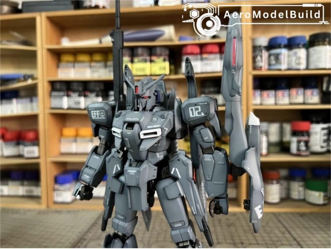 Aeromodelbuild Z Plus A1 Unicorn Version Built & Painted MG 1/100 Model ...