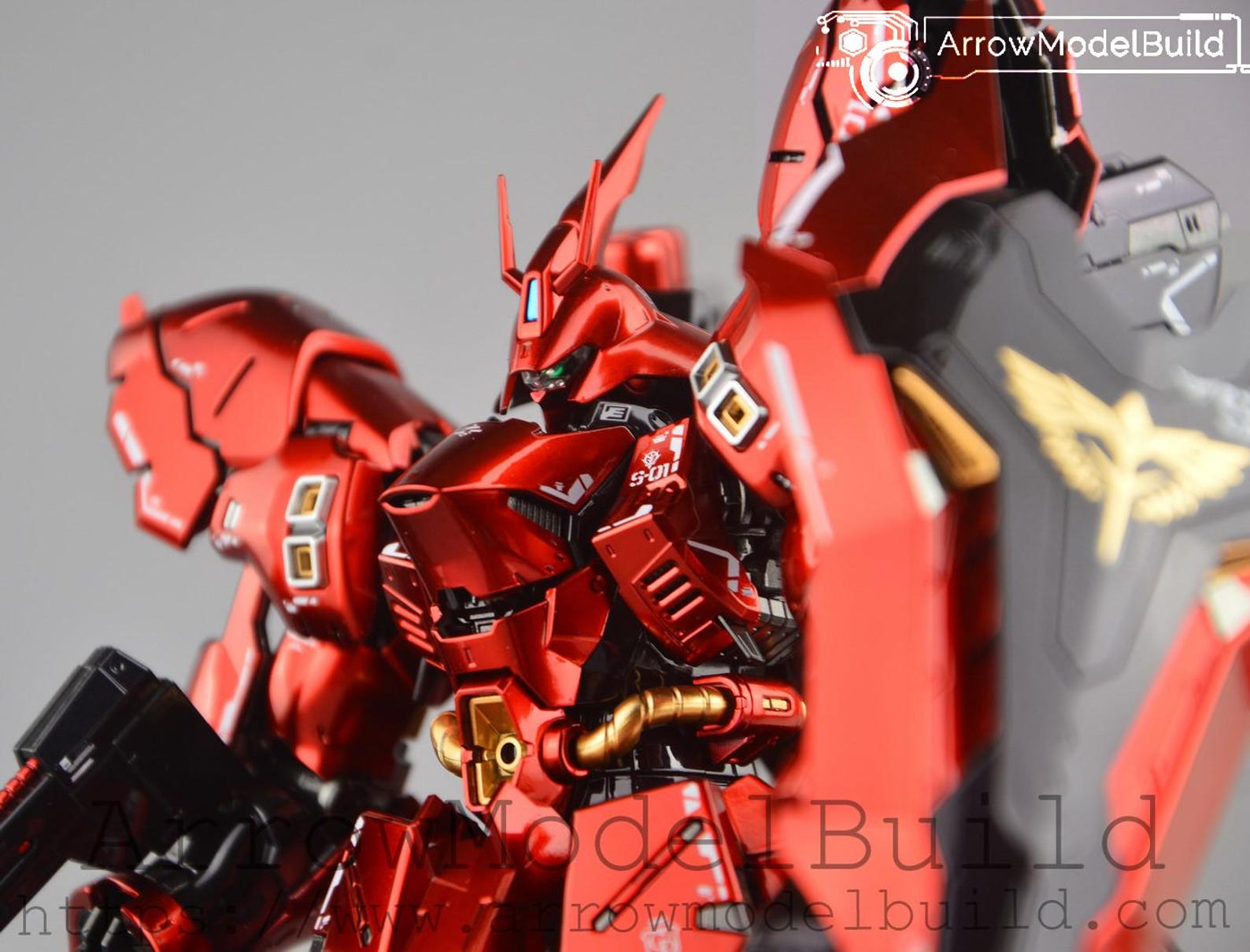 Aeromodelbuild Sazabi Metal Color Built & Painted RG 1/144 Model Kit - Etsy
