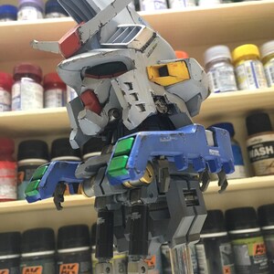 Aeromodelbuild GP02 Gundam Head (battle Damaged Version) Built ...