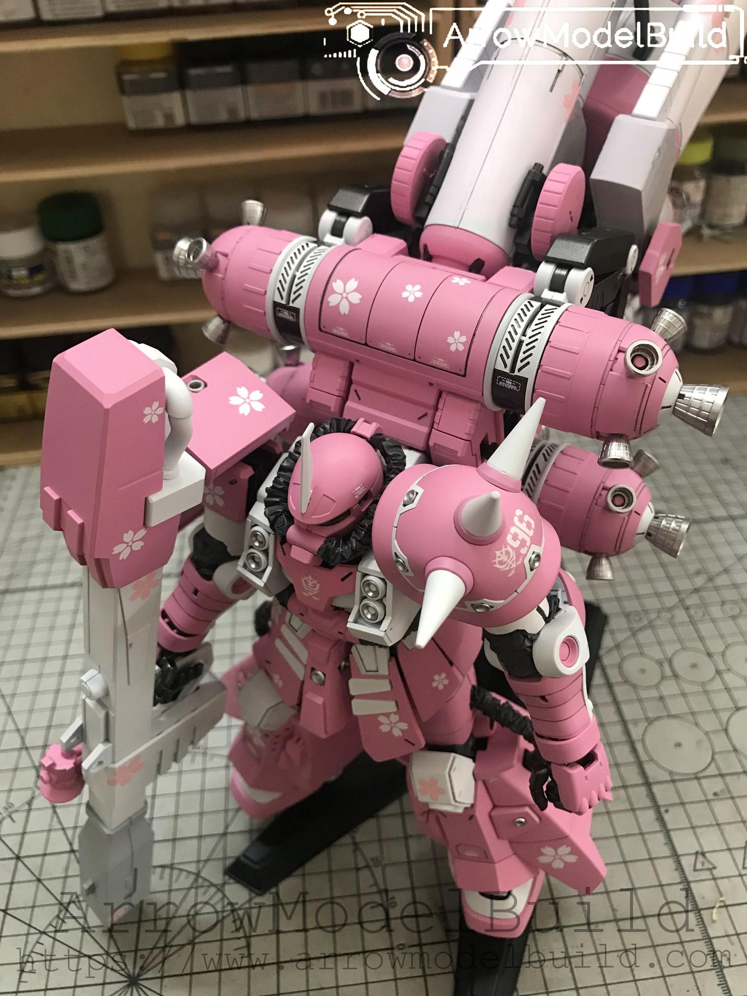 Aeromodelbuild Psycho Zaku (custom Pink) Built & Painted MG 1/100 Model ...