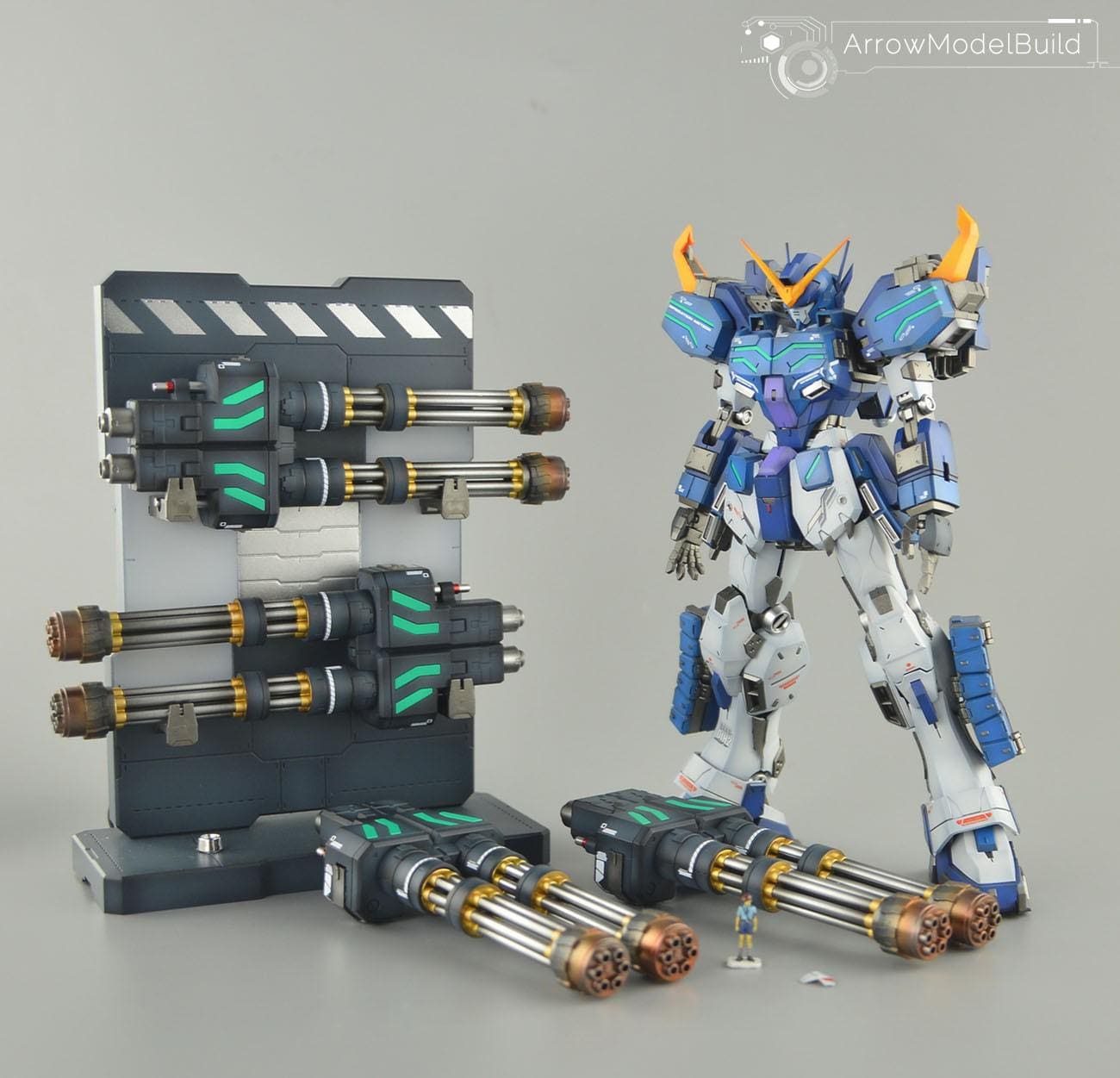 Aeromodelbuild Heavyarms Custom Gundam Resin Kit Built & Painted MG 1/ ...