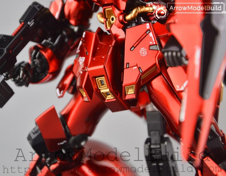 Aeromodelbuild Sazabi Metal Color Built & Painted RG 1/144 Model Kit - Etsy