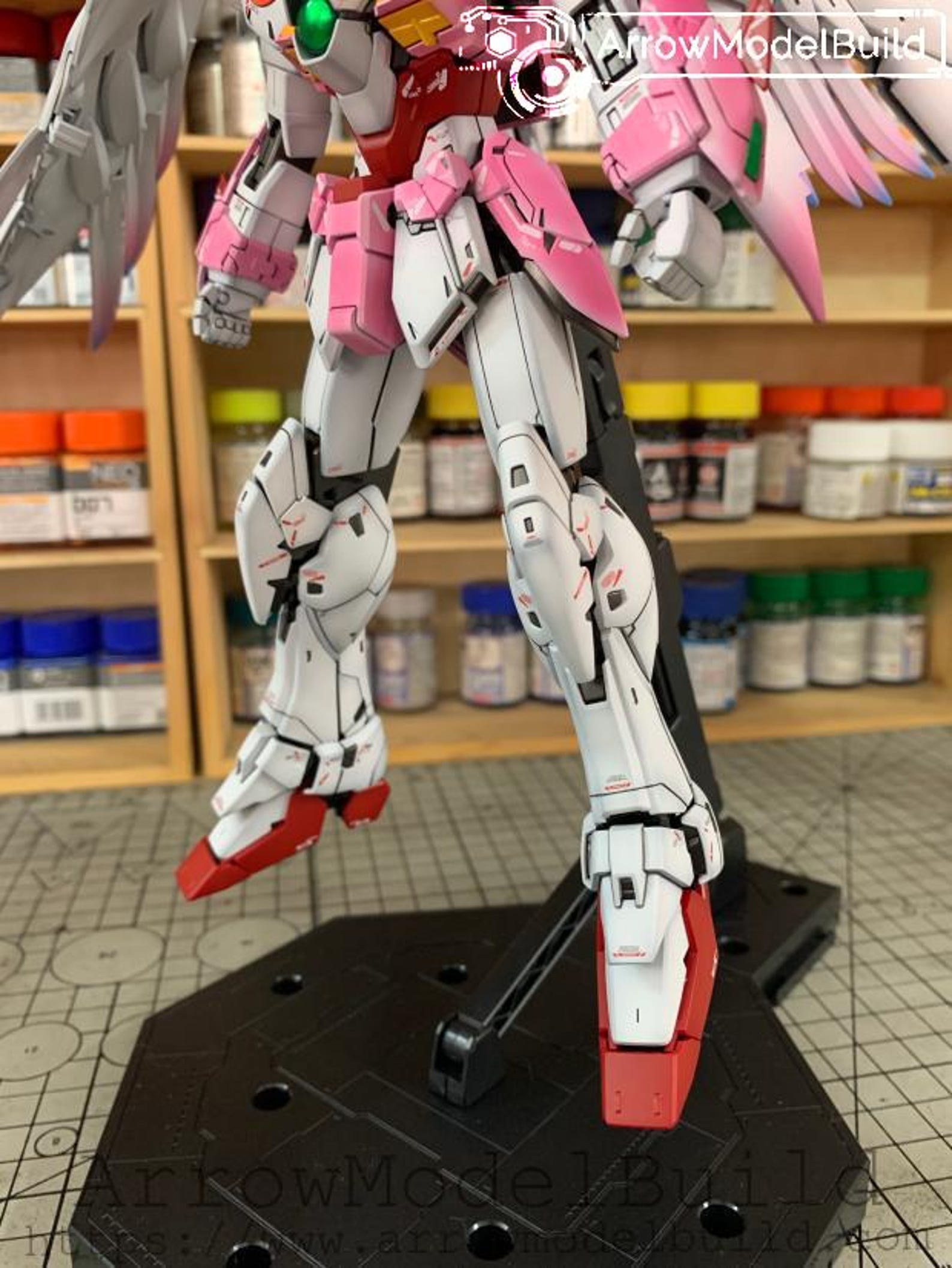 Aeromodelbuild Gundam Zero EW (custom Pink) Built & Painted MG 1/100 ...