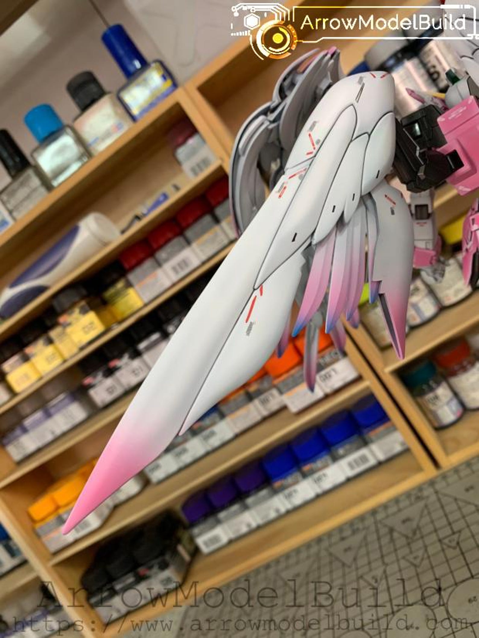 Aeromodelbuild Gundam Zero EW (custom Pink) Built & Painted MG 1/100 ...