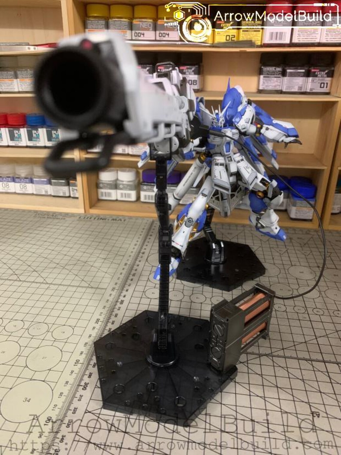 Aeromodelbuild Hi Nu Gundam and Hyper Mega Bazooka Launcher Built ...