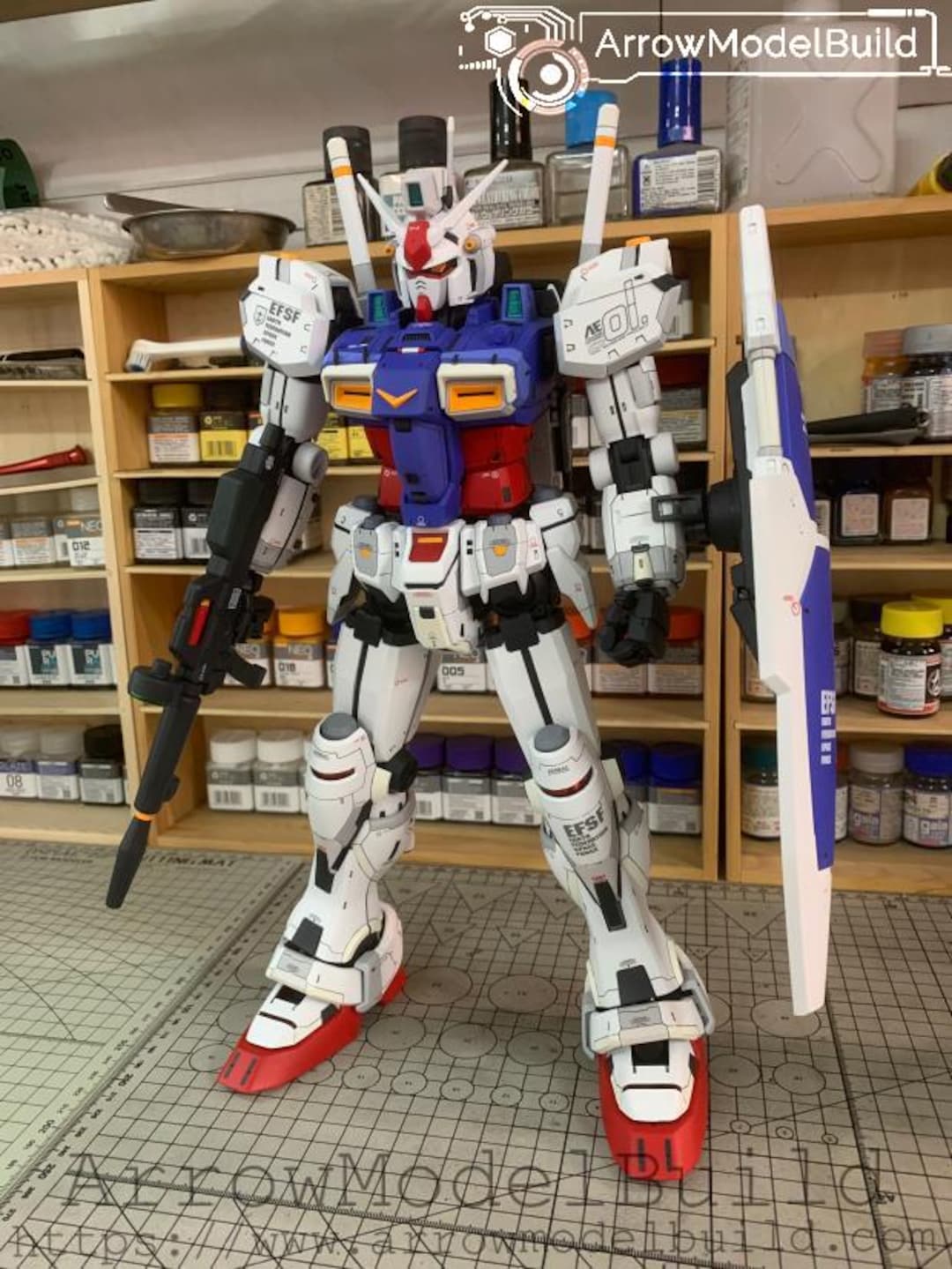 Aeromodelbuild Gundam GP01 Built & Painted PG 1/60 Model Kit - Etsy