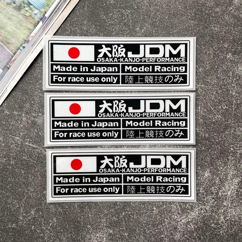 JDM Reflective Rainbow Motorcycle Stickers, Laser Bike Decals for ...