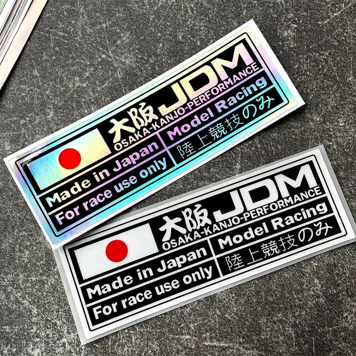 JDM Reflective Rainbow Motorcycle Stickers, Laser Bike Decals for ...