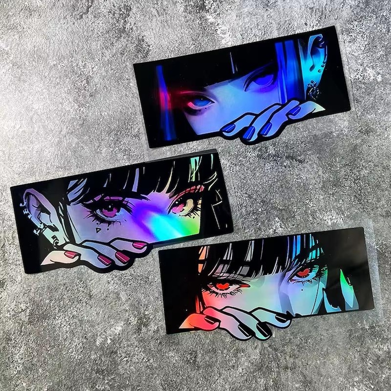 1PC JDM Anime Girl Motorcycle Sticker, Waterproof Vinyl Decal ...