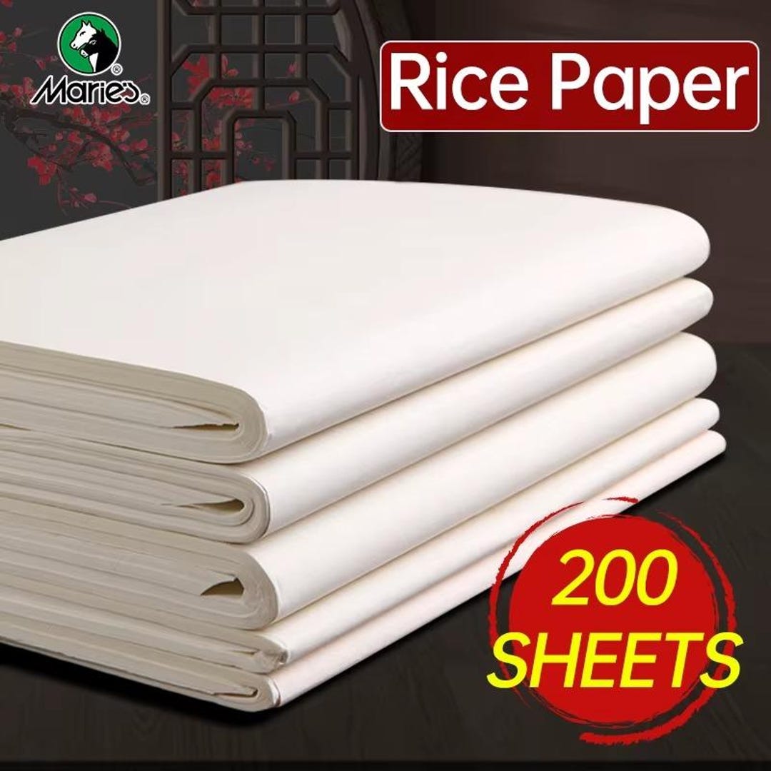 200 Sheets Xuan Paper – Marie’s Soft Sheng/raw Rice Paper for Chinese ...