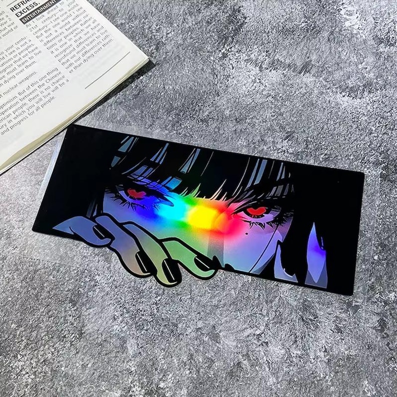 1PC JDM Anime Girl Motorcycle Sticker, Waterproof Vinyl Decal ...