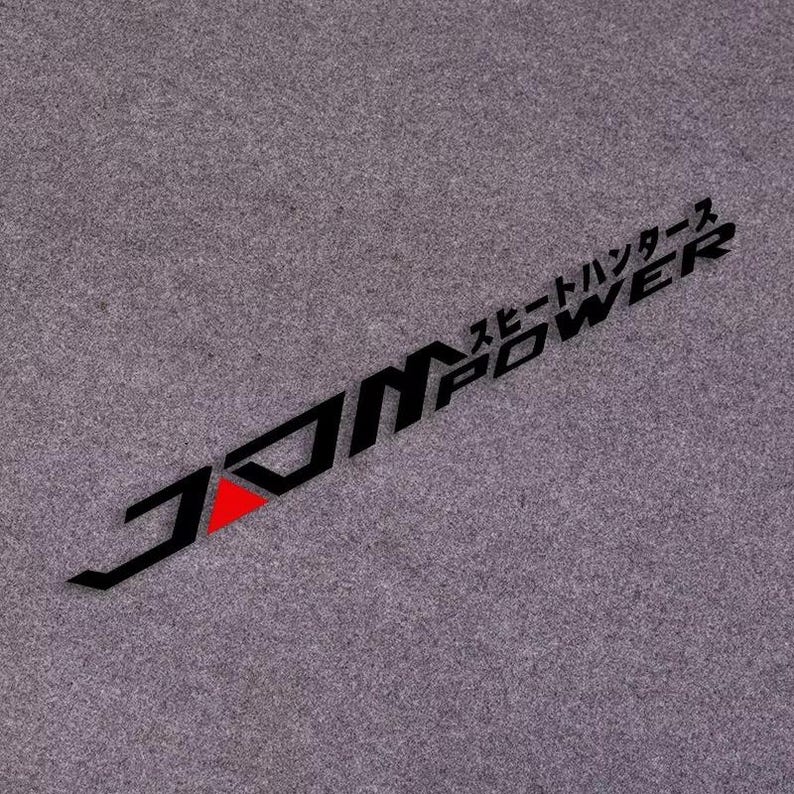 JDM Windshield Car Sticker – Large Vinyl Waterproof Decal, Japanese ...