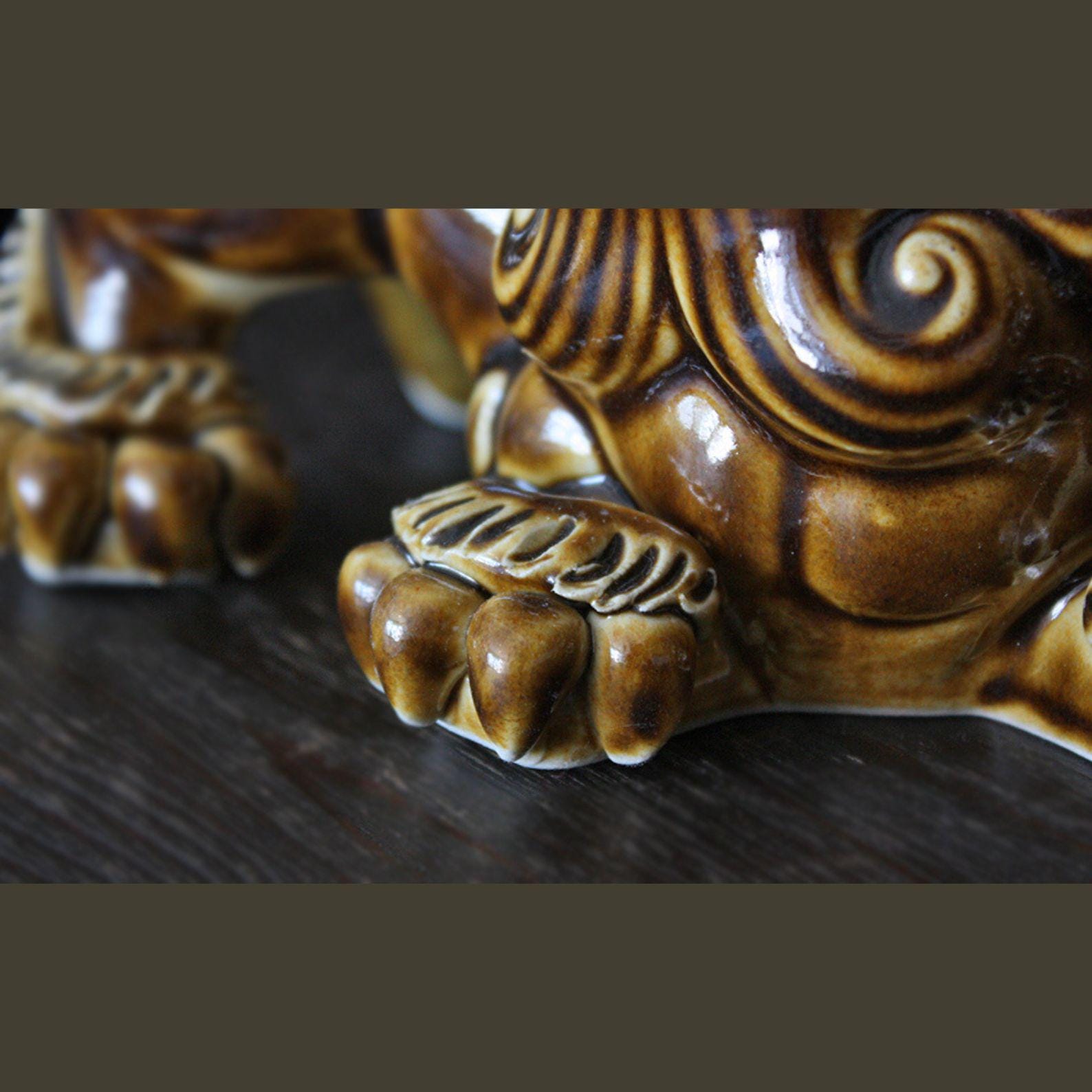 Japanese Shisa Dog Gift Celebration Present Japanese Ceramics Ryuku ...