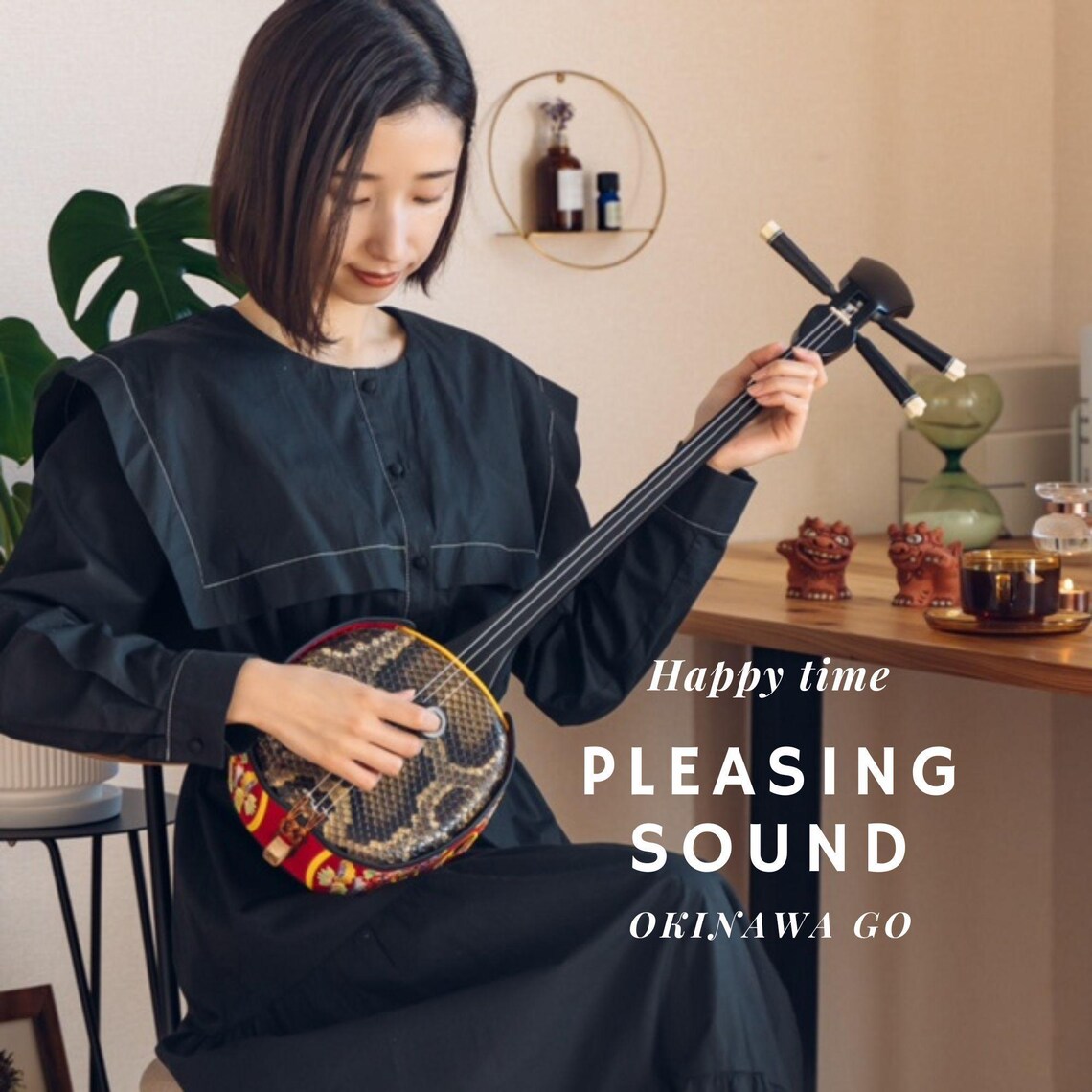Okinawa Sanshin Okinawa Guitar Japanese Shamisen Musical Instrument ...