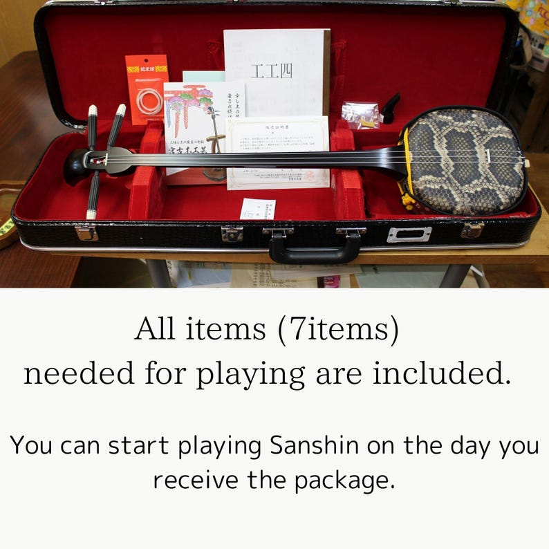 Okinawa Sanshin Okinawa Guitar Japanese Shamisen Musical Instrument ...