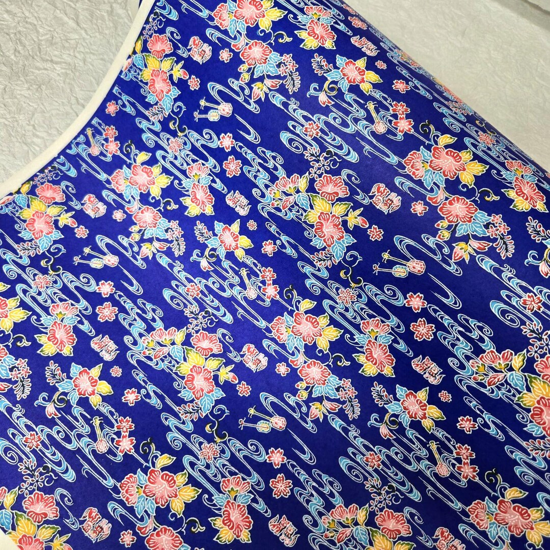 Okinawa Bingata Washi Sheet (blue) – Inspired by the Okinawan Sea, 79× ...
