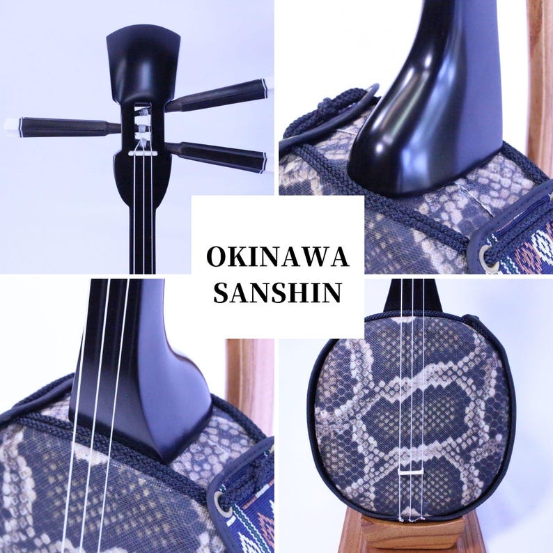 Okinawa Sanshin Okinawa Guitar Japanese Shamisen Musical Instrument ...