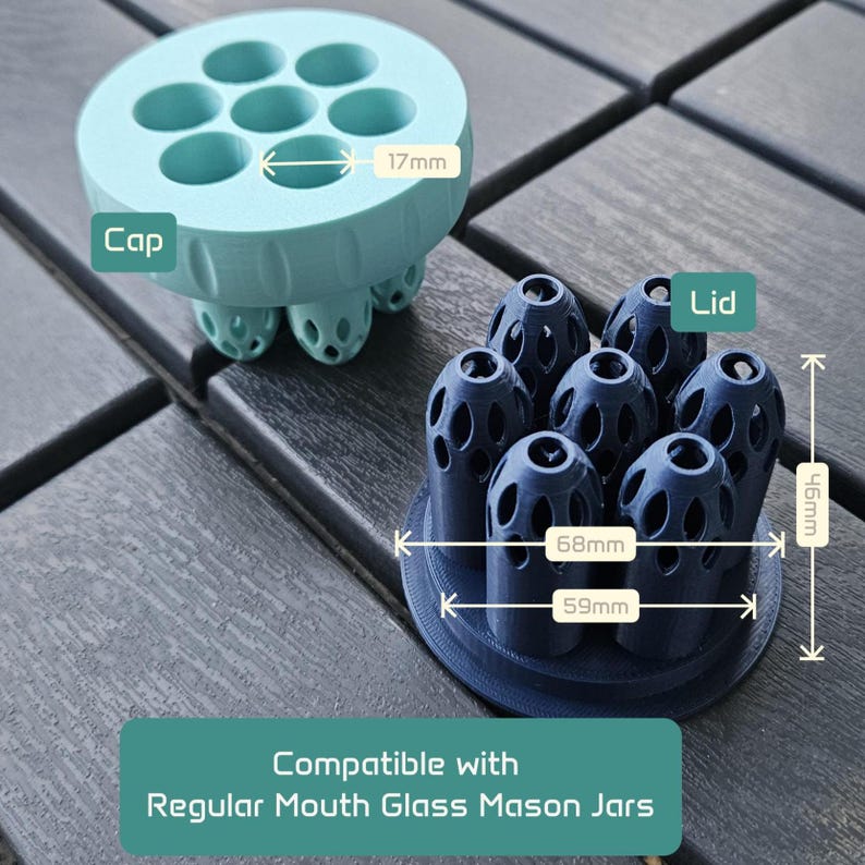 Green Onion Re-grower: Kratky Hydroponics Adapter for Regular Mouth ...