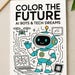 AI Future Tech Coloring Book - Etsy