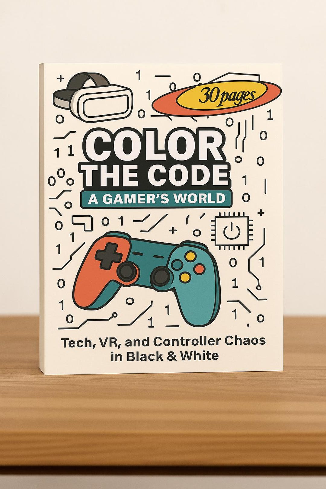 Gamer's World Coloring Book: Tech, VR, Coding Art (PDF) - Etsy Canada