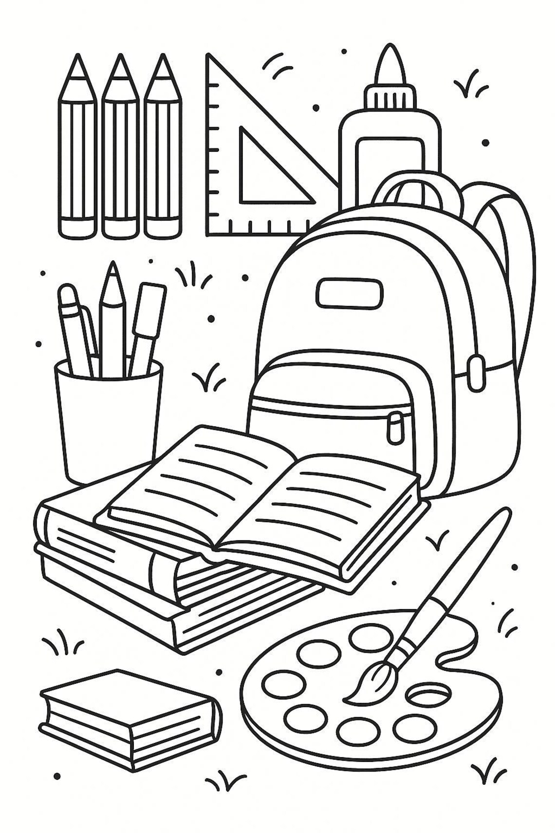 Color Me Smart! | Back to School Coloring Book - Etsy