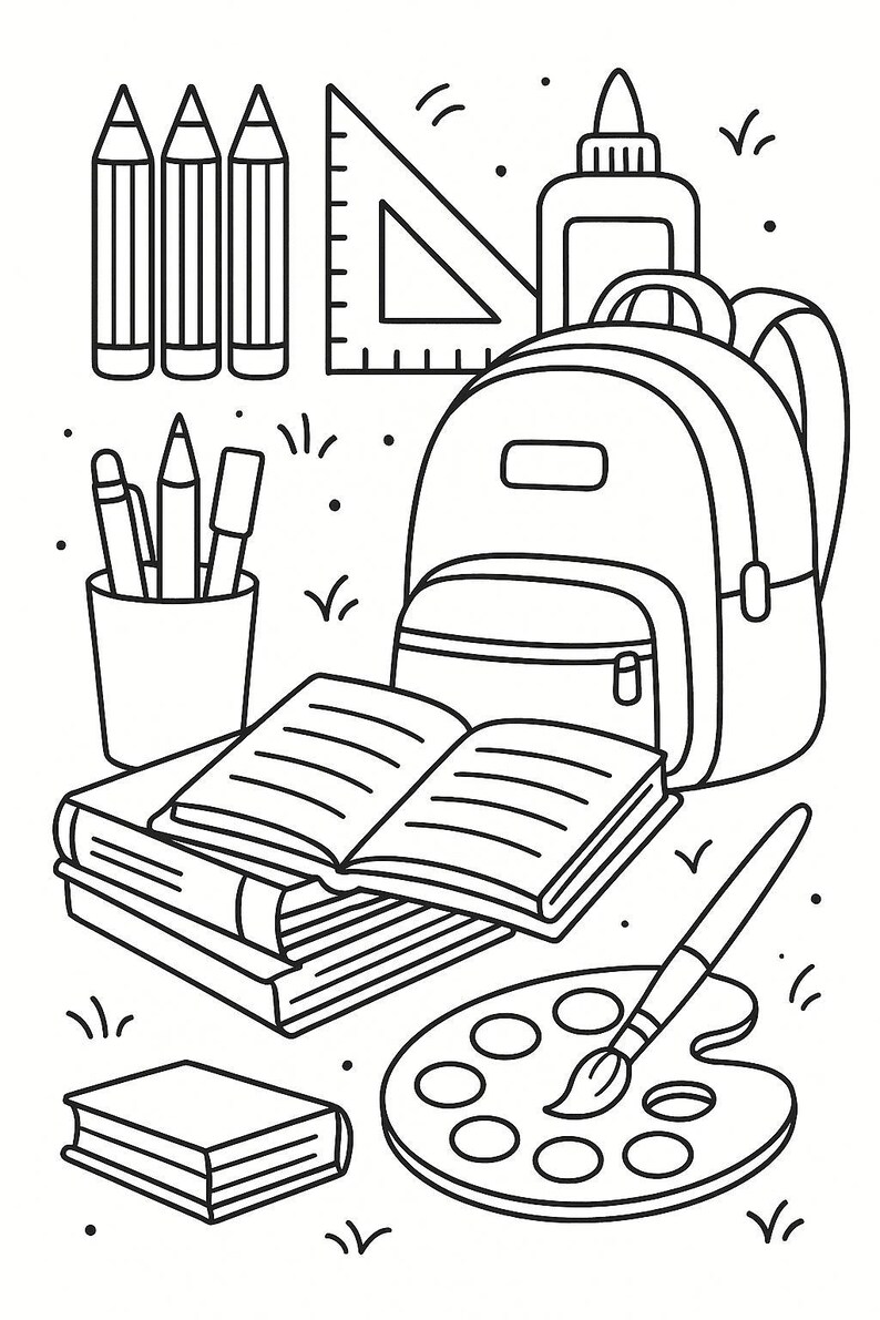 Color Me Smart! | Back to School Coloring Book - Etsy