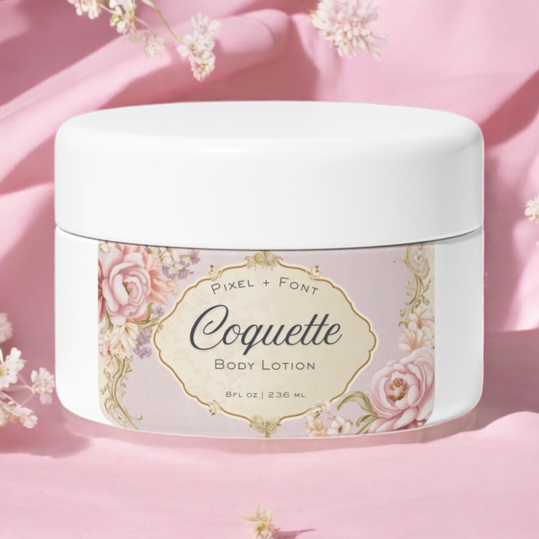 Editable Coquette Label Template: Vintage Floral Stickers (canva ...