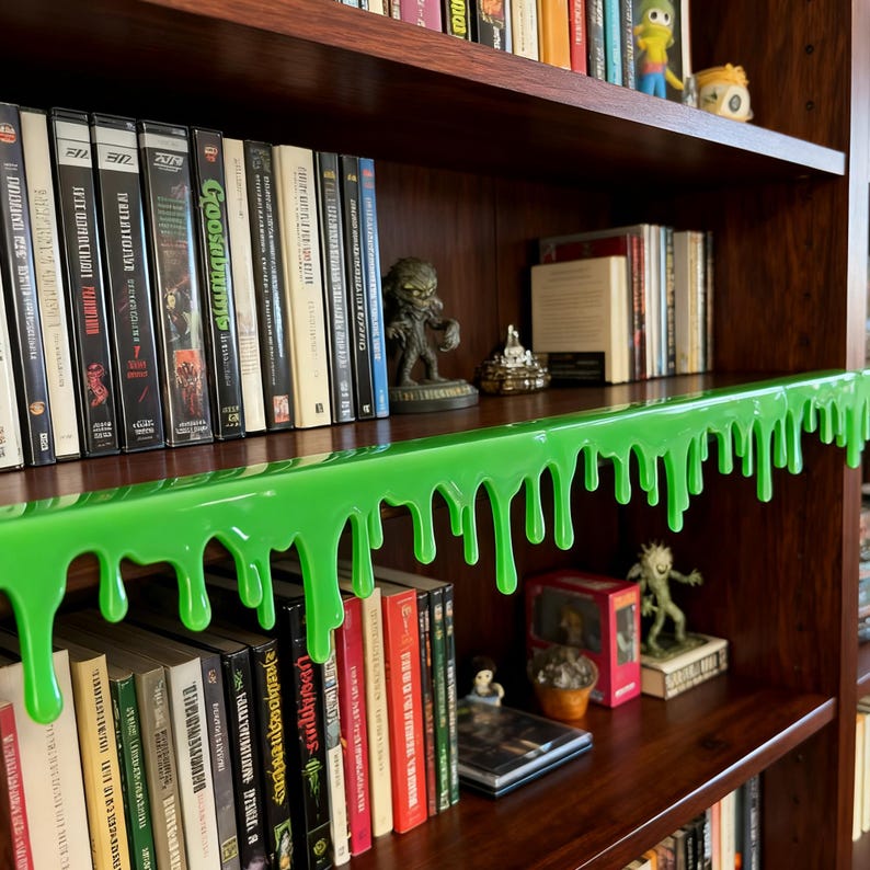 Slime Drip Bookshelf Decor | Blood Drip Bookshelf Decor | 3D Printed ...