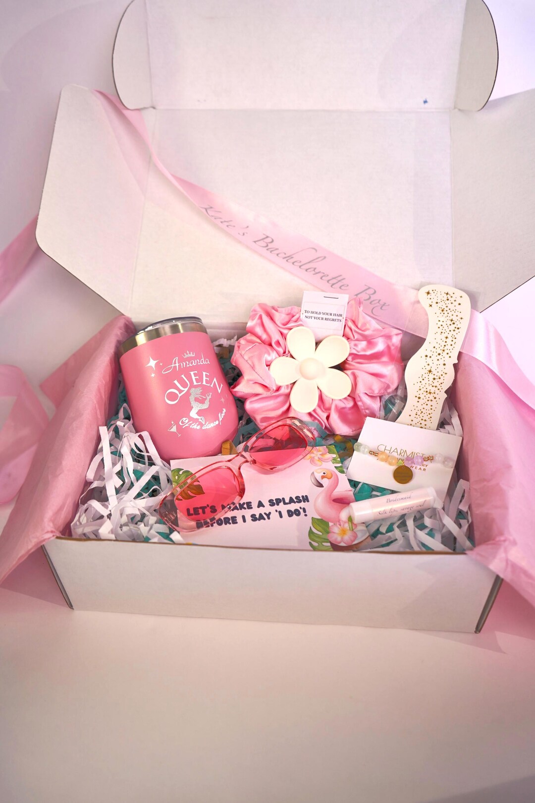 Bridesmaid Proposal Gift Box: Custom Tumbler & Summer Accessories - Etsy